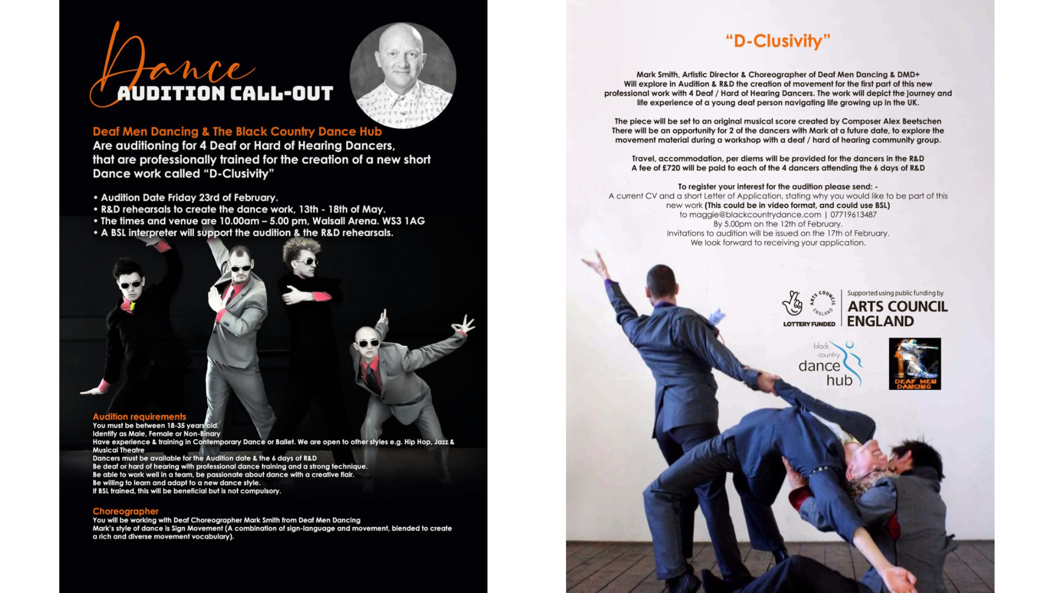 Deaf and Hard of Hearing Dancers Wanted for D-Clusivity - Black Country ...
